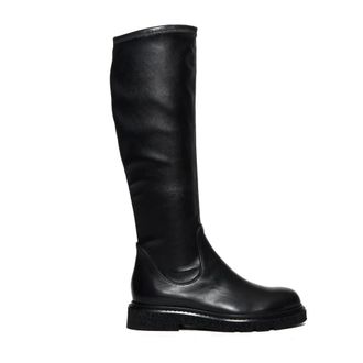 Guglielmo Rotta Schwarzer Lederstiefel - - Shoes - Damen - Schwarzk - 39 EU