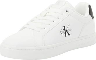 Calvin Klein Jeans Semelle Basse Classique Mono LTH WN YW0YW01902 pour Femme, Blanc (Bright White/Black), 40 EU, Blanc, Blanc, Noir, 40.5 EU
