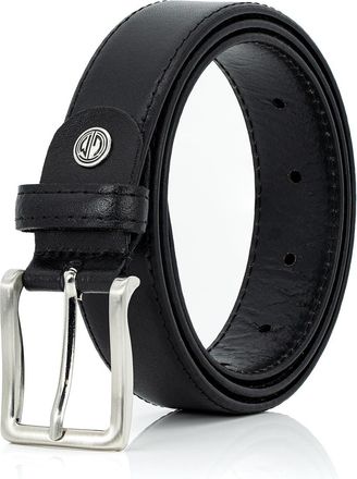 Lindenmann Gürtel Herren Vollledergürtel aus Rindleder, 30 mm breit, kürzbar, Gürtel Herren XXL, schwarz, Farbe/Color:schwarz, Size US/EU:Bundweite 115 cm Gesamt