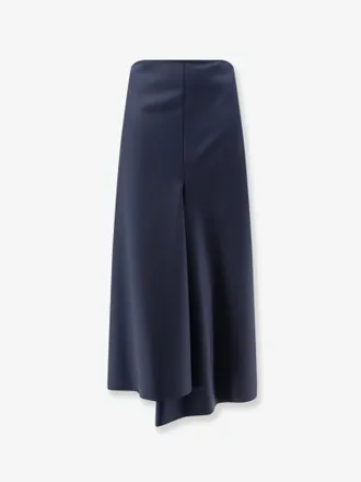Nude Wool blend long skirt - NUDE - gender_Woman