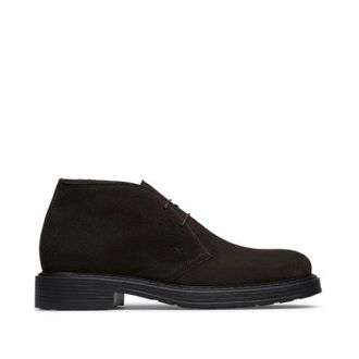 Fabi Dunkelbraune Veloursleder Stiefeletten - - Shoes - Herren - Braun - 43 EU