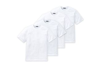 Schiesser T-Shirt Essentials (4-tlg) Rundhals-Ausschnitt