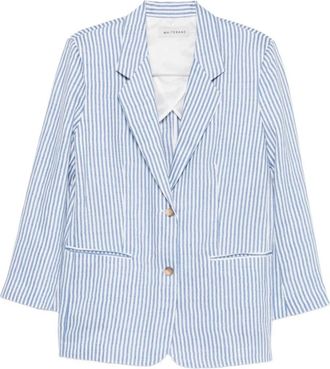 White Sand Femme, Vestes, Bleu, Taille: 40 FR Blazer &agrave; rayures