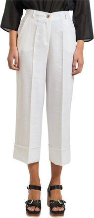 Gaud&igrave; Femme, Pantalons, Blanc, Taille: 36 FR Pantalon Palazzo