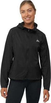 Danish Endurance Veste de Running R&eacute;fl&eacute;chissante pour Femme,Capuche Ajustable, Noir, XXL