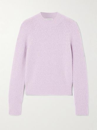 Dries Van Noten Pull En Alpaga Mélangé - Violet