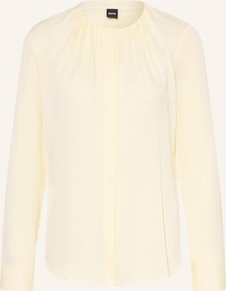 HUGO BOSS Bluse Banorah Mit Seide beige