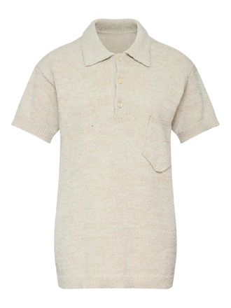 Maison Margiela polo &agrave; effet chin&eacute; - Tons neutres
