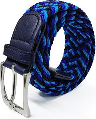 Glamexx24 Ceintures pour Femme Homme Elastiques Belt Tressée Belt largeur 3,5 cm pour Jeans Robe Pantalons