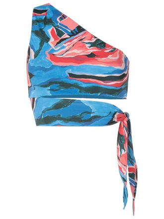 Clube Bossa haut de bikini Carnavon à imprimé graphique - Bleu