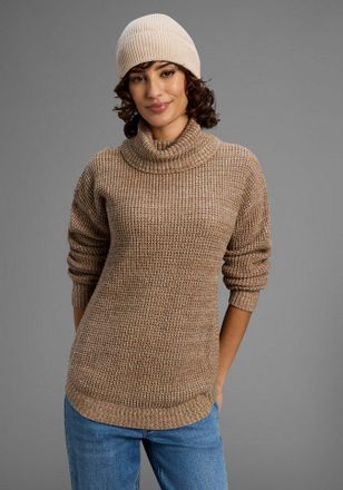Laura Scott Rollkragenpullover Winterpullover im l&auml;ssigen Fit mit Waffelstruktur - NEUE KOLLEKTION