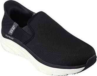 Skechers Mens Dlux Walker Orford Slip-in Loafer, Noir, 43 EU