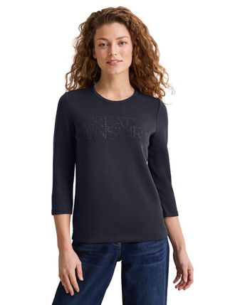 Cecil Softes Shirt mit Wording