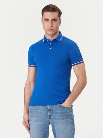 Tommy Hilfiger Poloshirt Seasonal MW0MW39993 Blau Slim Fit