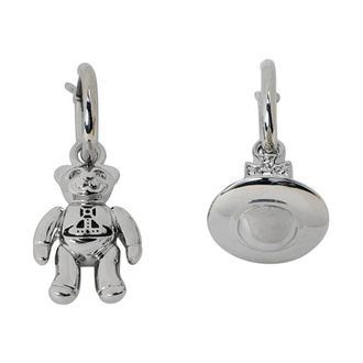 Vivienne Westwood Boucles doreilles petites cr&eacute;oles rubis - Femme - Accessoires - Gris - Taille: ONE Size