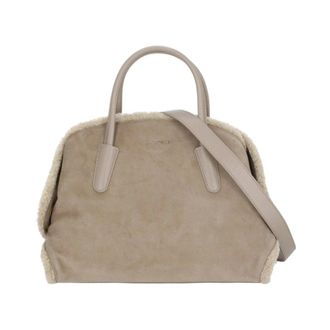 Coccinelle Sac &agrave; main Tylde en daim - Femme - Sacs - Beige - Taille: ONE Size