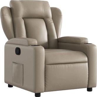vidaXL Relaxsessel Cappuccino-Braun Kunstleder Vidaxl