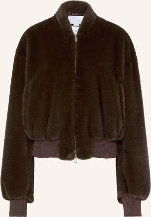Stella McCartney Kunstfell-Blouson braun