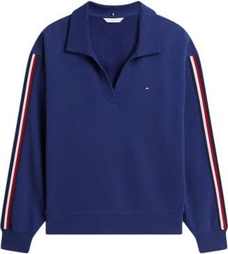 Tommy Hilfiger Sweat col ouvert uni en coton