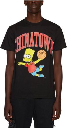 Chinatown Market Homme, Tops, Noir, Taille: S Bart Simpson Basketball T-Shirt