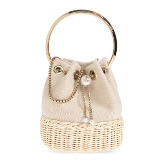 Jimmy Choo London Femme, Sacs, Beige, Taille: ONE Size Bon Bon Bucket Bag