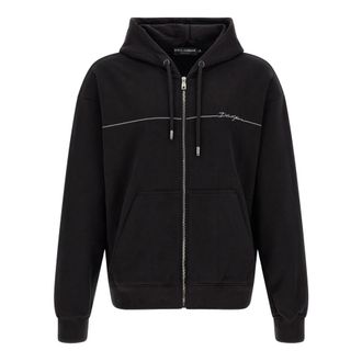 Dolce & Gabbana Zip Hoodie - - Sweatshirts & Hoodies - Herren - Schwarzk - 3XL