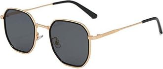 Generic Lunettes de soleil carrées rétro pour hommes et femmes, lunettes de décoration de plage en plein air (couleur : B, taille : moyen) 2026, a, Taille uni