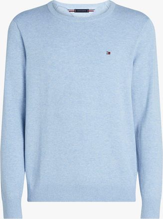 Tommy Hilfiger Pull &agrave; drapeau brod&eacute; en coton