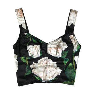 Dolce & Gabbana Blumendruck Bustier Top - - Tops - Damen - Mehrfarbig - S