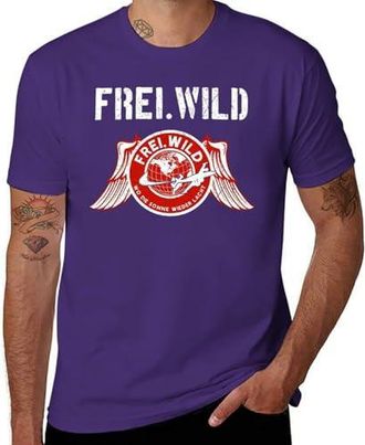 Generic Frei.Wild WDSWL Retro T-shirt pour homme, Style violet, 3XL