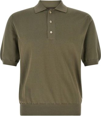 Zanone Homme, Tops, Vert, Taille: M Polo en maille