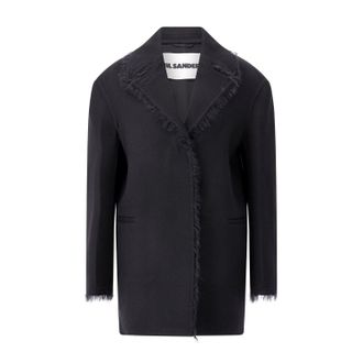 Jil Sander Kurzmantel aus Schurwolle