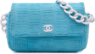 Chanel Hobo Bags - Terry Cloth Sport Line Flap - Gr. unisize - in Blau - für Damen