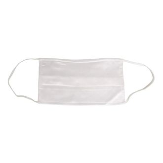 Dolce & Gabbana Masque facial pliss&eacute; en satin et soie avec &eacute;lastique doreille - unisex - Accessoires - Blanc - Taille: ONE Size