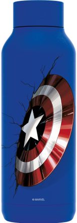 Quokka Captain America Thermosflasche, Edelstahl, massiv, Ultramarine, 510 ml