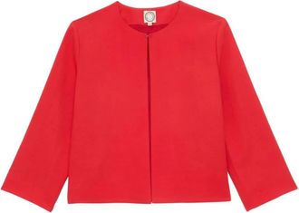 Ines De La Fressange Femme, Vestes, Rouge, Taille: 44 FR Magoo Jacket