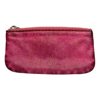 Loewe Portefeuille en cuir Pre-owned - Femme - Pre-owned - Rose - Taille: ONE Size