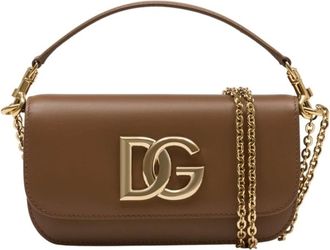 Dolce & Gabbana Femme, Sacs, Brun, Taille: ONE Size Sac bandouli&egrave;re 3.5