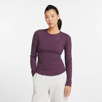 New Balance Damen Shirt Micro-Rib Long Sleeve