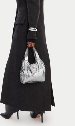 Pinko Handtasche Tote Mini Bag AI 25-26 PLTT 104645 A2OT Silberfarben