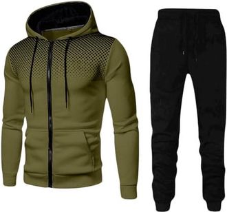 Missmao Homme Sweat à Capuche Ensemble de Sport Deux Pièces Jogging Pantalon de Sport Ensemble de Survêtement Ensemble de Jogging Vêtements de Sport Décontrac