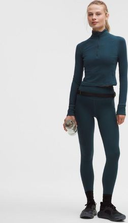 lululemon Fast and Free Leggings mit hohem Bund 5 Taschen f&uuml;r Frauen - 71 cm - Gr&ouml;&szlig;e 10 in Indochine Blue