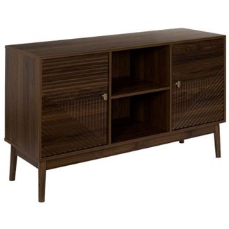 The Home Deco Factory Buffet 2 portes imitation bois fonc&eacute;