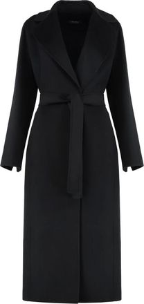 Max Mara Femme, Manteaux, Noir, Taille: 38 FR Manteau en laine et cachemire