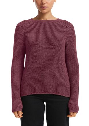 QS by s.Oliver Melierter Strickpullover mit Raglan&auml;rmeln