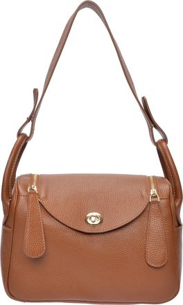 Luisa Vannini Braun Rindsledertasche