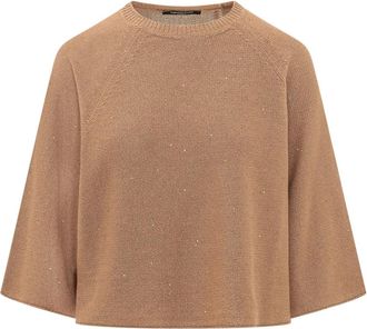 Fabiana Filippi Femme, Pulls, Brun, Taille: 38 FR Maglia