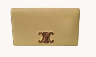 Celine Yellow Triomphe Shoulder Bag