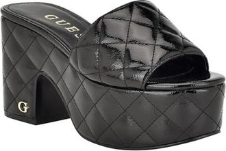 Guess Sandales &agrave; talons Yanni pour femme, noir, 38 EU