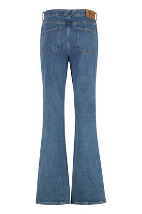 Burberry Womens High-Rise Bootcut Jeans Denim Cotton Flared